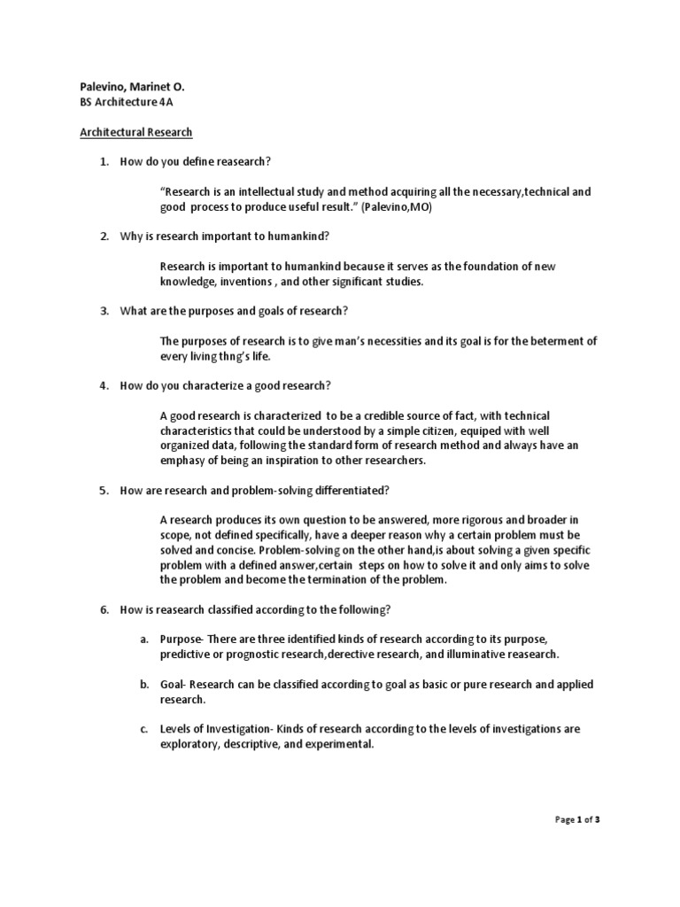 Arch Research | PDF | Observation | Scientific Method
