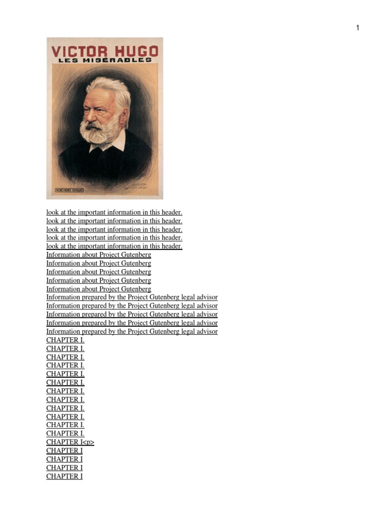 Les Misérables | PDF | E Text | Indemnity