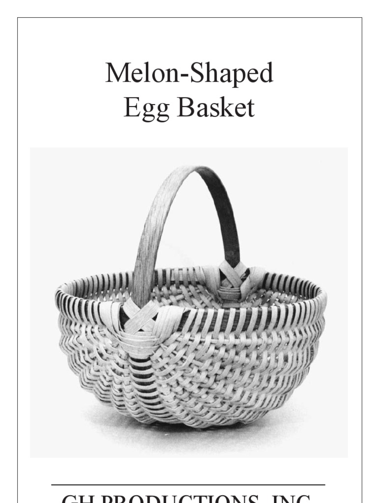 Melon Shaped Egg Basket | PDF | Basket Weaving | Weaving