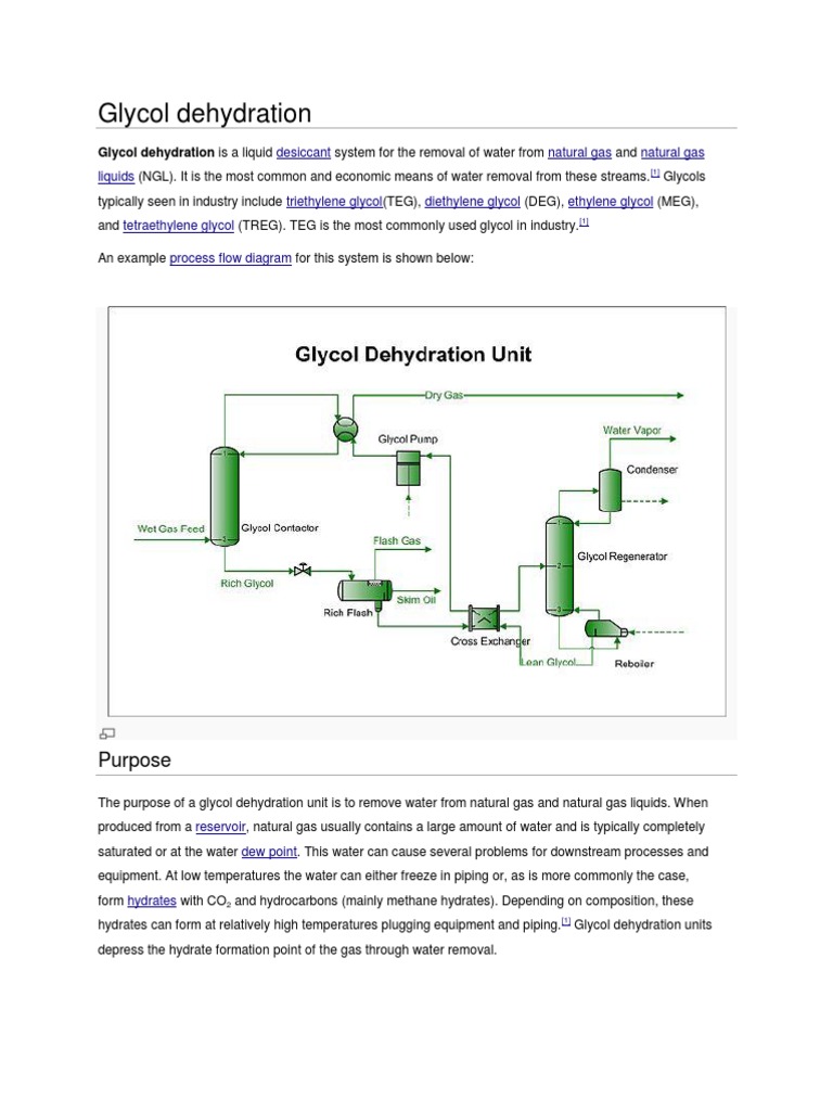 Glycol Dehydration | Gases | Chemical Process Engineering