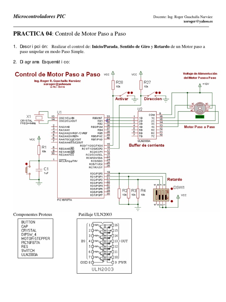 Control de Motor Paso a Paso en PIC | PDF | Informática | Tecnología