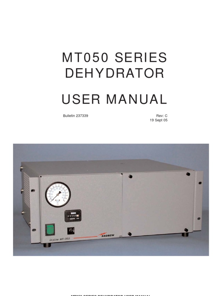 MT050 Series Dehydrator User Manual | PDF | Ac Power Plugs And Sockets ...