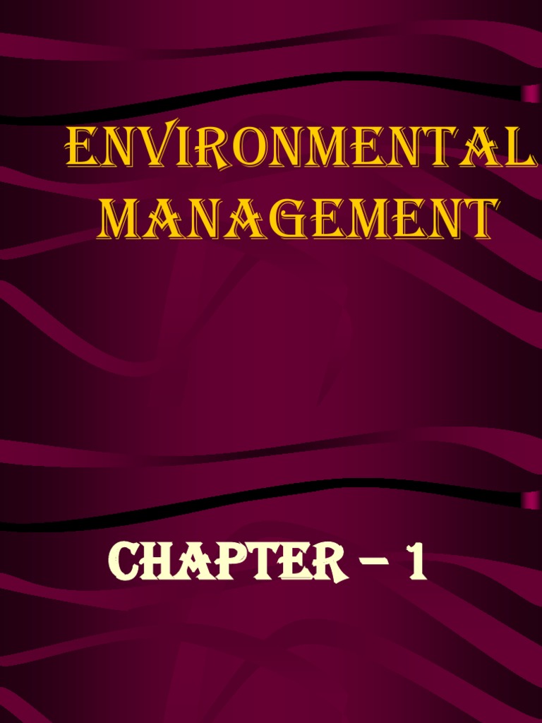 On Environmental Management | PDF | Environmental Resource Management ...