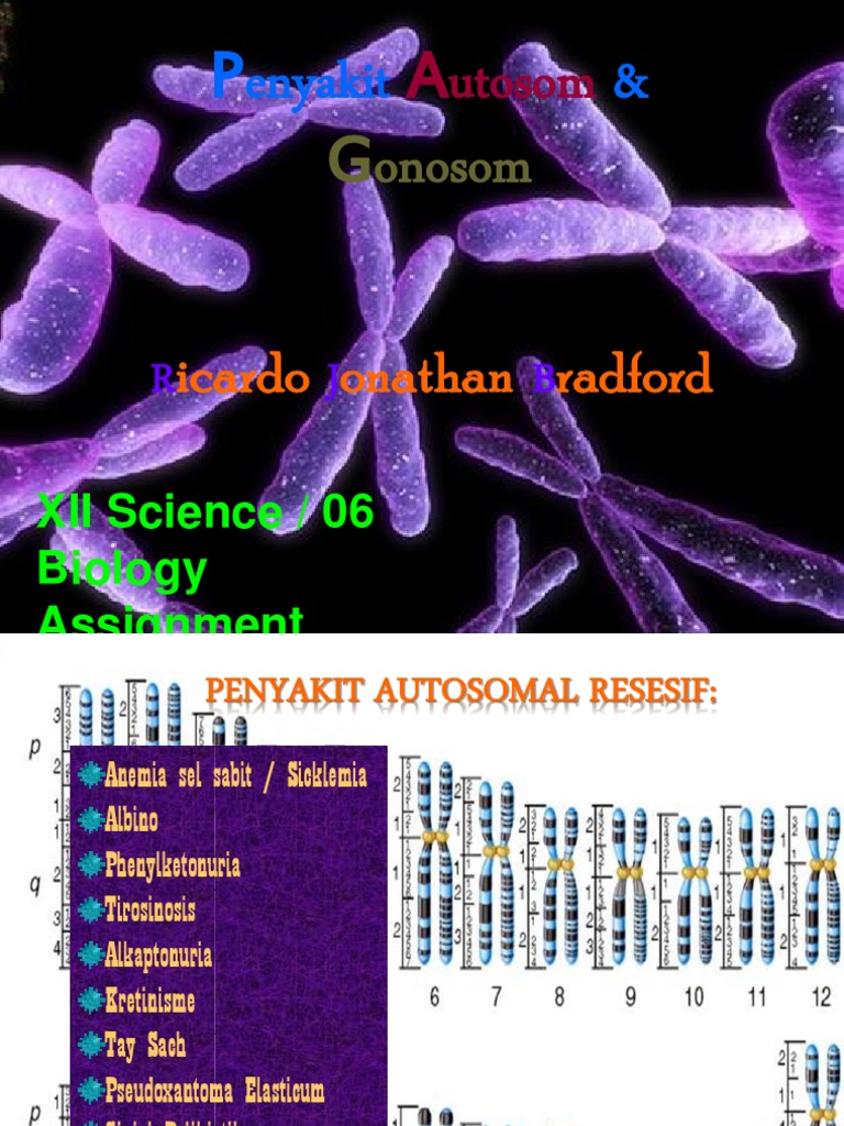 Penyakit Autosom & Gonosom RiCaRdO | PDF | Sains & Matematika