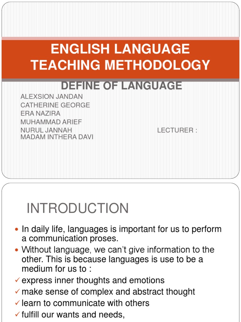 English Language Teaching Methodology Define | PDF | Symbols ...