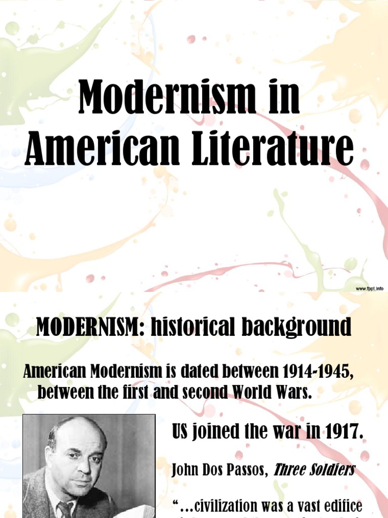 Modernism in American Literature | PDF | Modernism | American Literature