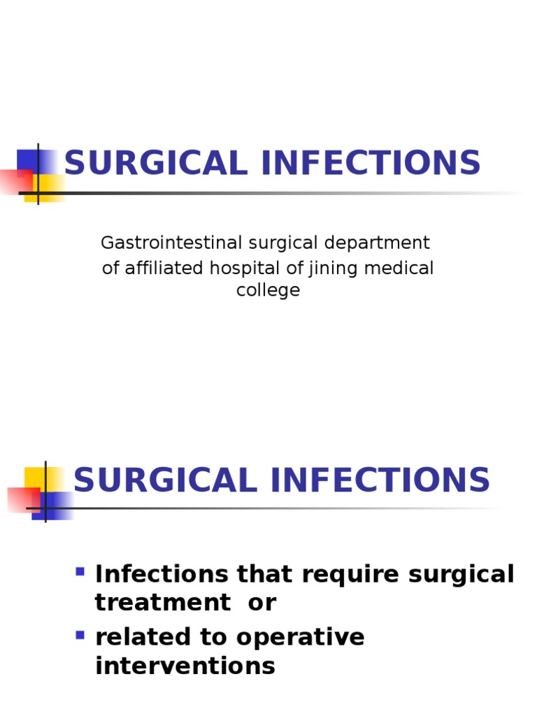 Surgical Infections: Types and Management | PDF