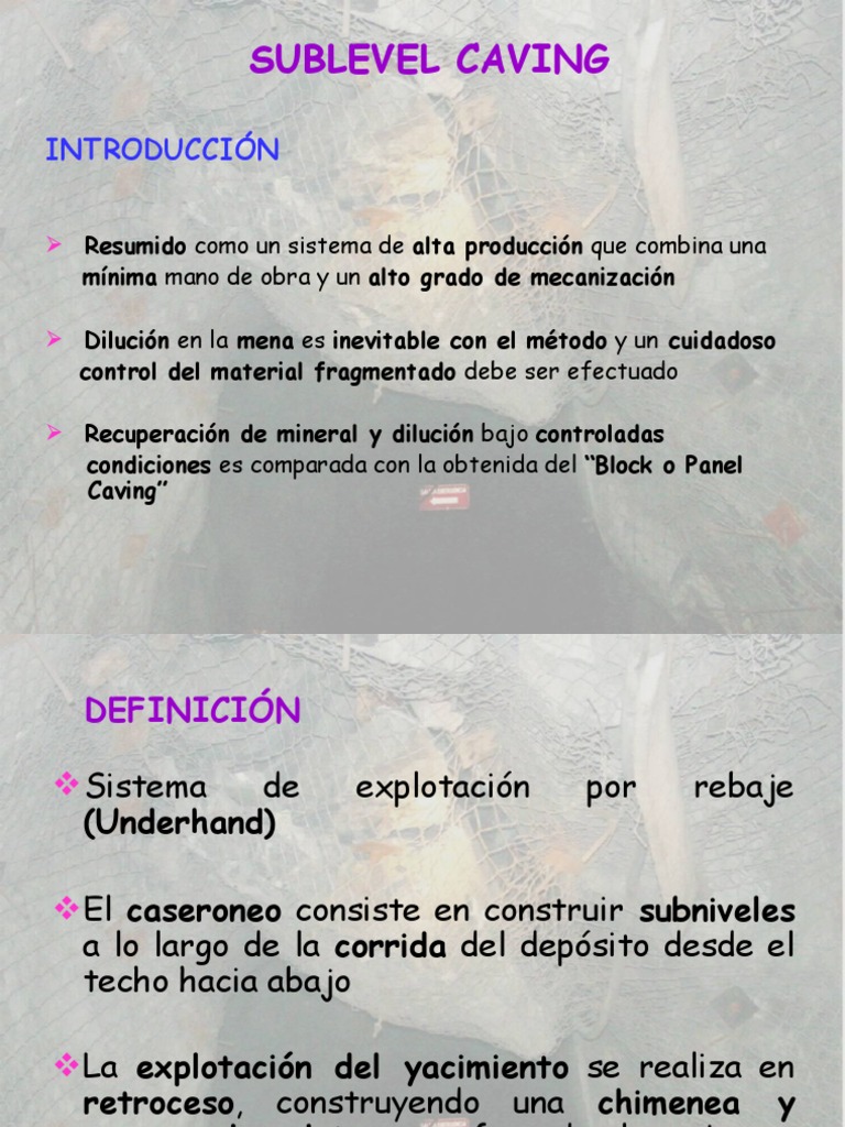 Sublevel Caving | Descargar gratis PDF | Science | Geología