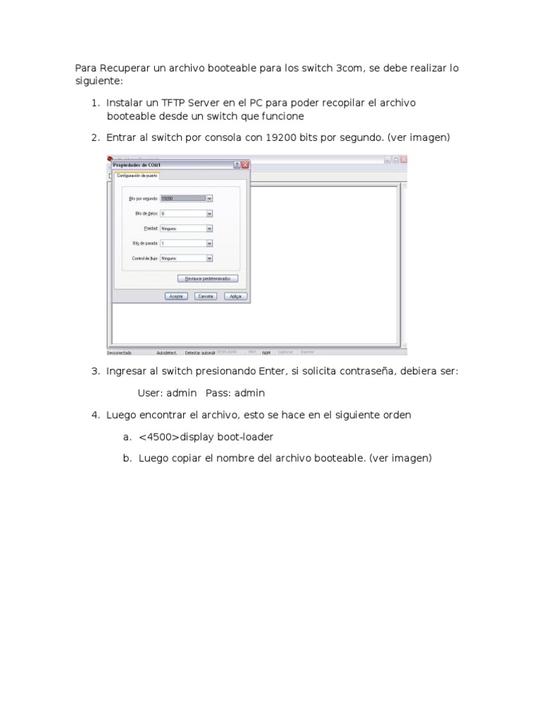 Los Switch 3com | PDF | Conmutador de red | Dirección IP