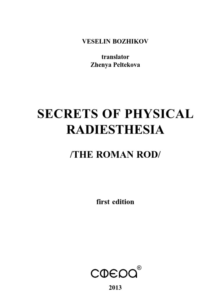 Secrets of Physical Radiesthesia /the Roman Rod | PDF | Gravity ...