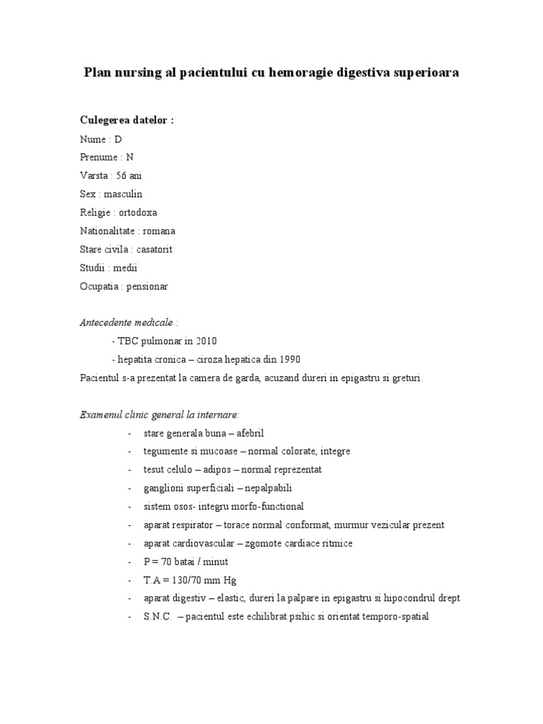 Plan Nursing HDS | PDF