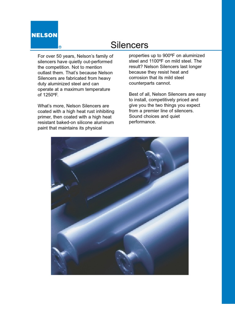 Nelson Silencers | PDF | Internal Combustion Engine | Pressure