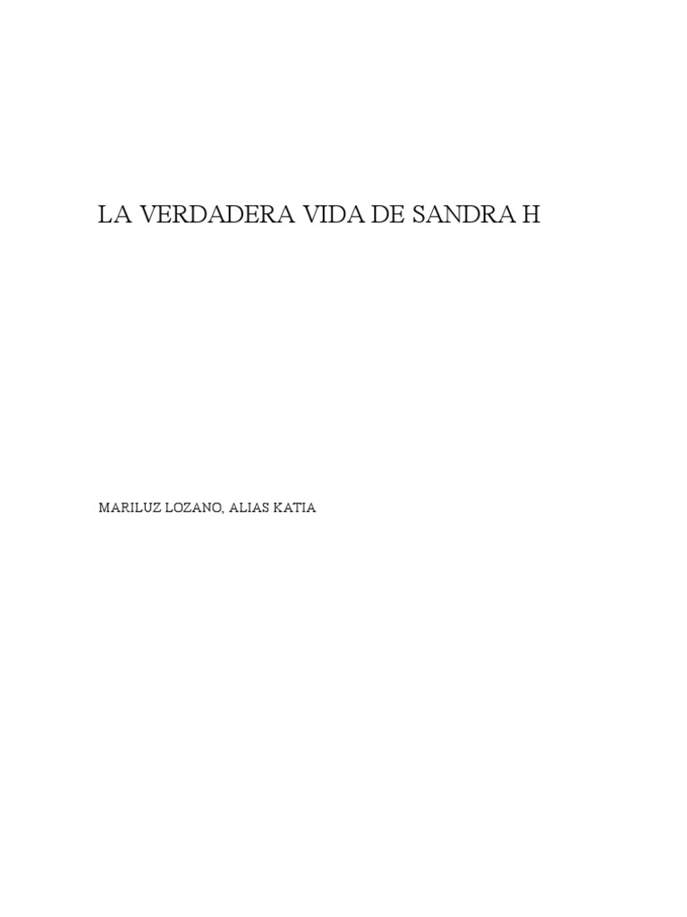La Verdadera Vida de Sandra H Completa | PDF | Edgar Allan Poe | Helena ...