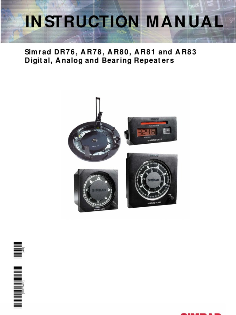 Simrad Repeaters | PDF | Electrical Connector | Switch