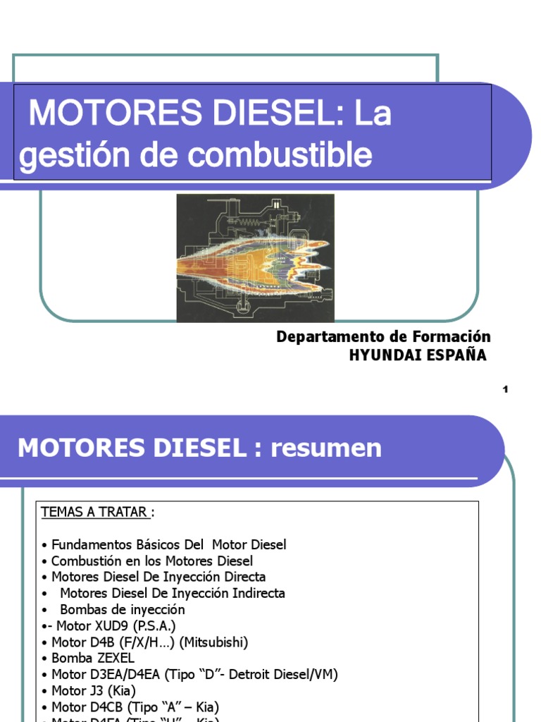 Curso Diesel Hyundai | PDF | Motor de combustión interna | Motor diesel
