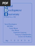Children's Depression Inventory CDI™ PDF | PDF | Mental And Behavioural ...