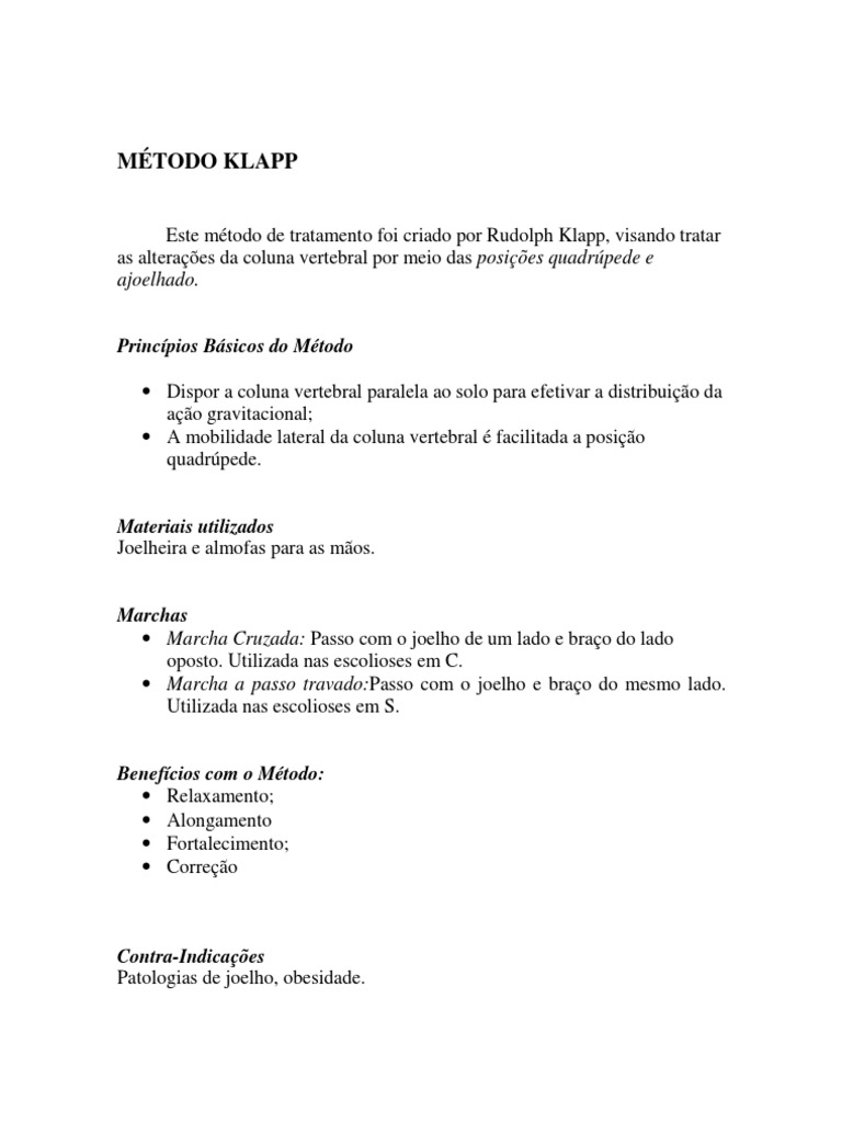 Método Klapp pt1 | PDF