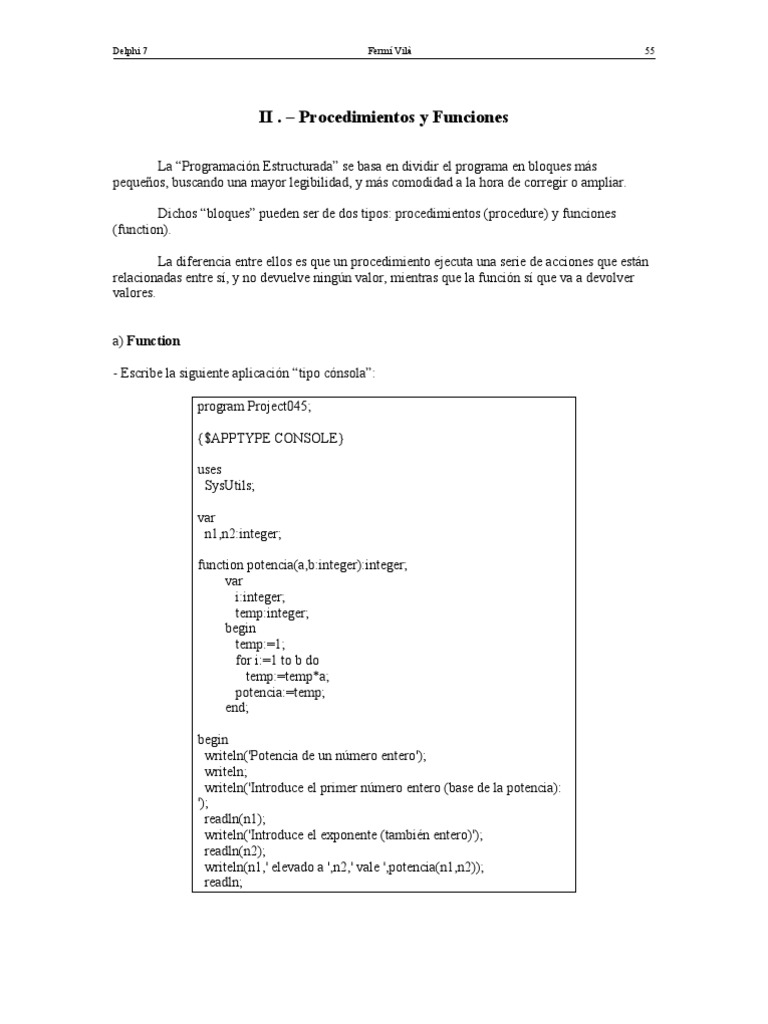 Delphi 2 | PDF | Exponenciación | Números