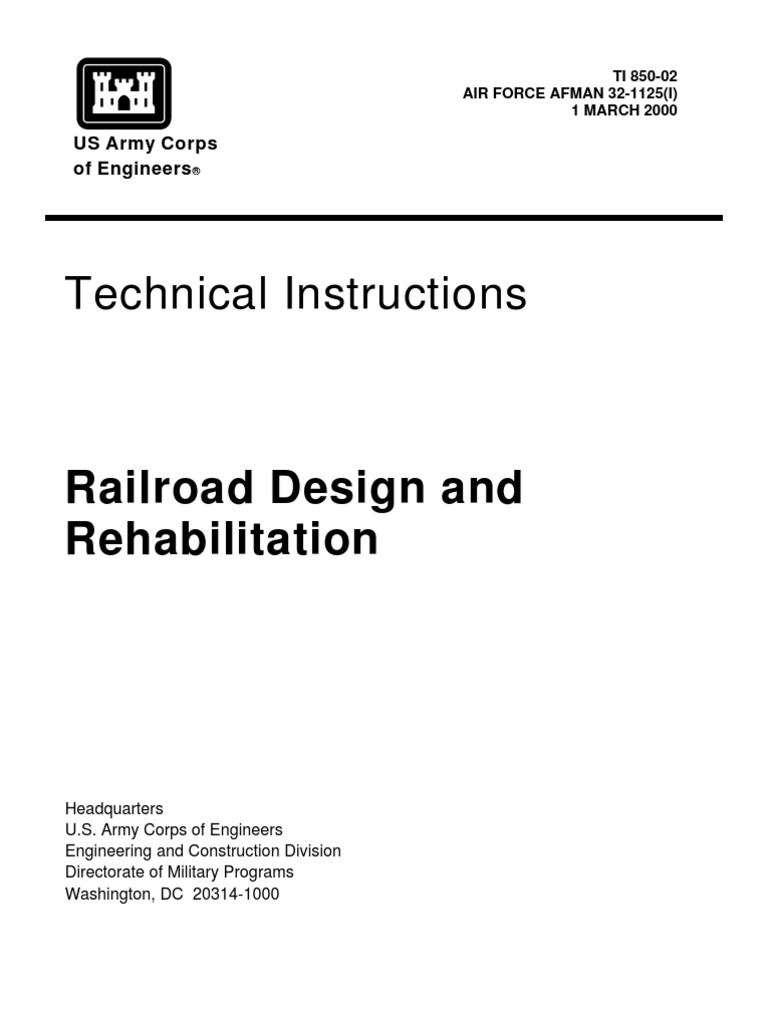Usace Railroad Design | PDF