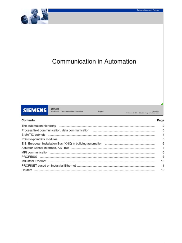 01 IK IESYS e Communications Overview | PDF | Automation | Component ...