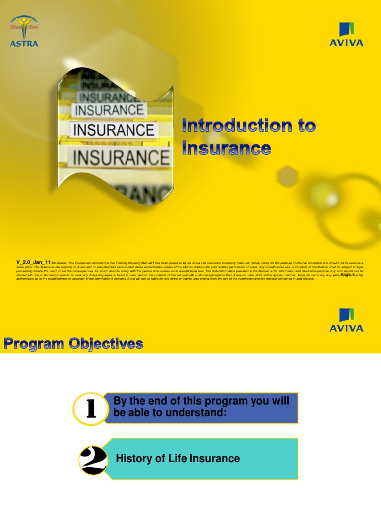 Introduction To Life Insurance Industry V 2.0 Jan 11 | PDF | Life ...
