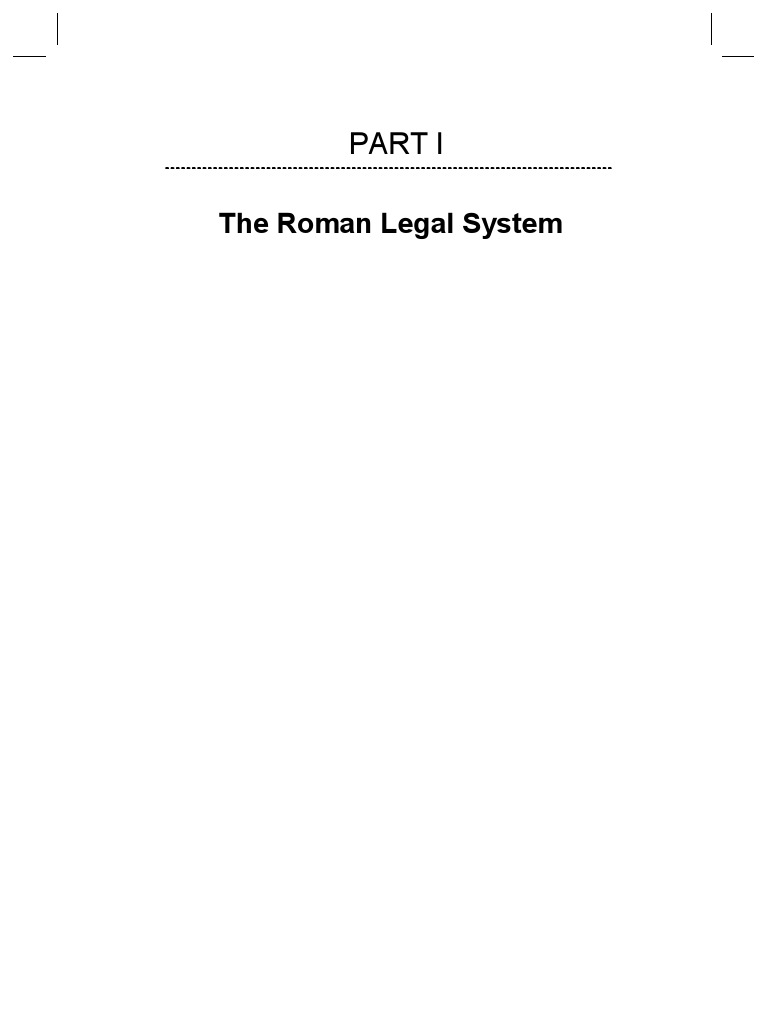 Roman Legal System | PDF | Roman Law | Roman Republic