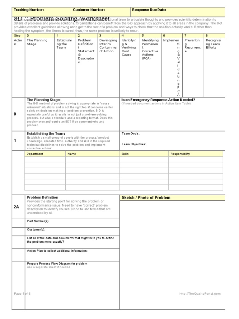 8D Problem Solving Process Guide | PDF | Business