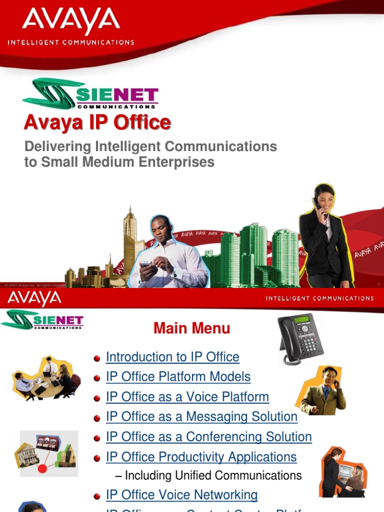 Avaya IP Office: Delivering Intelligent Communications To Small Medium ...