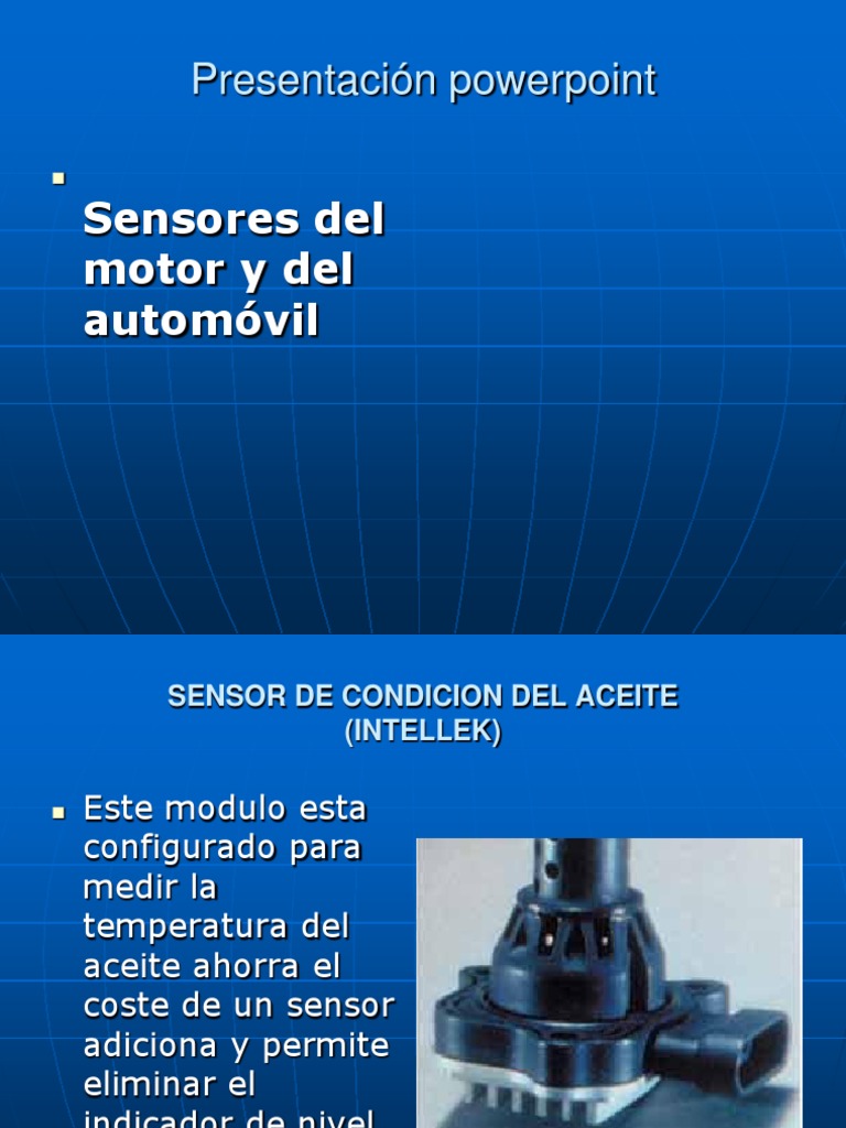 Sensores Automotrices: Funciones y Tipos | PDF | Sensor | voltaje