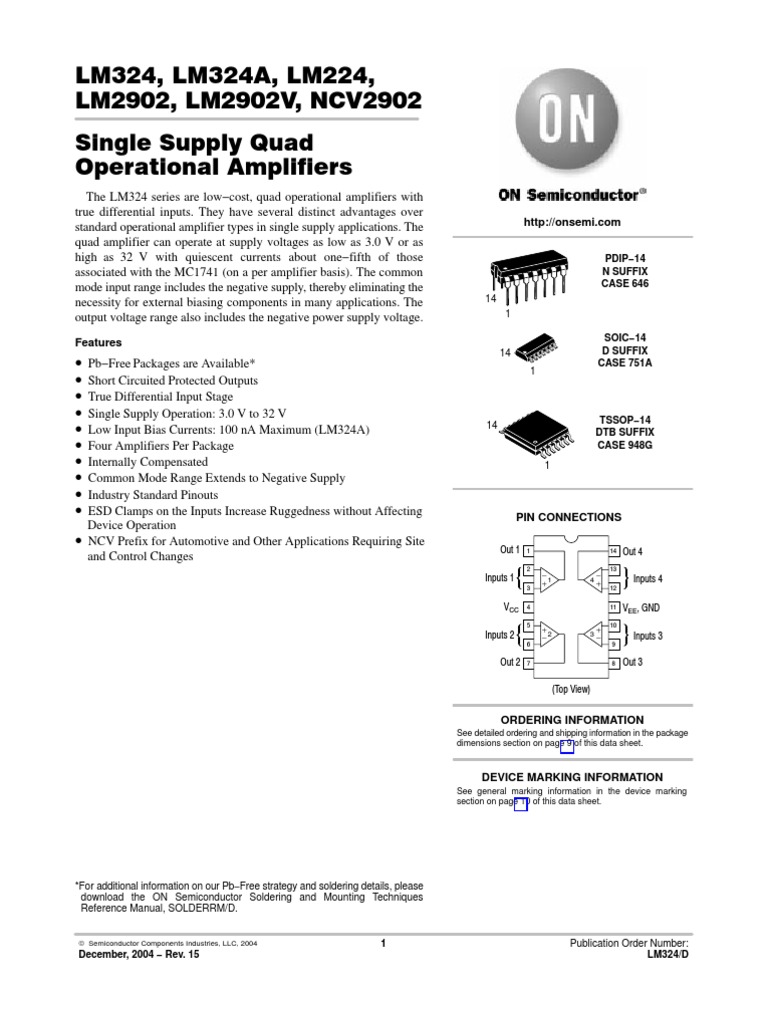 lm324 | Amplifier | Operational Amplifier