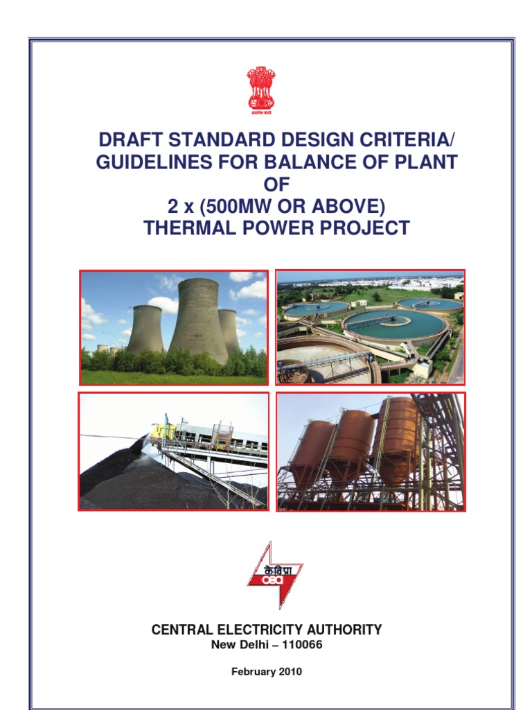 Thermal Power Plant BOP Design Guidelines | PDF | Power Station ...