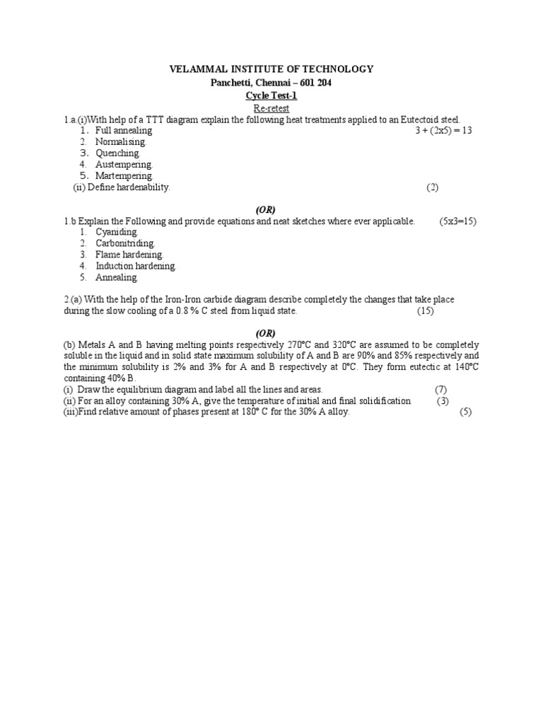Heat Treatment Techniques in Metallurgy | PDF
