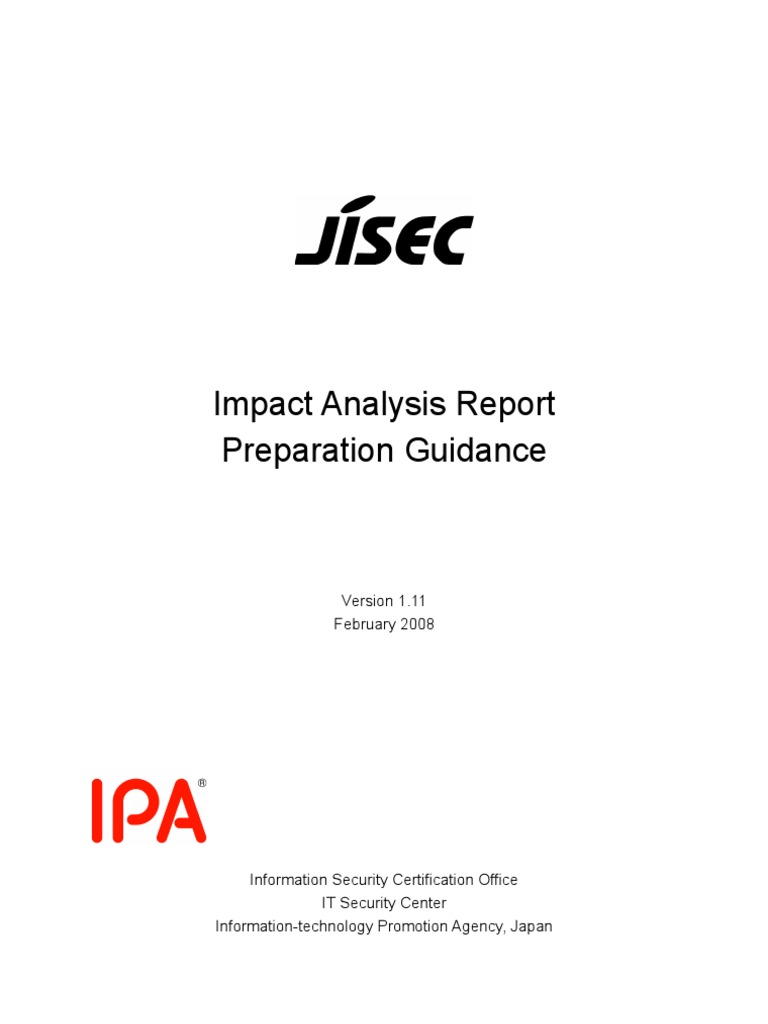 Impact Analysis Report | PDF | Scope (Computer Science) | Evaluation