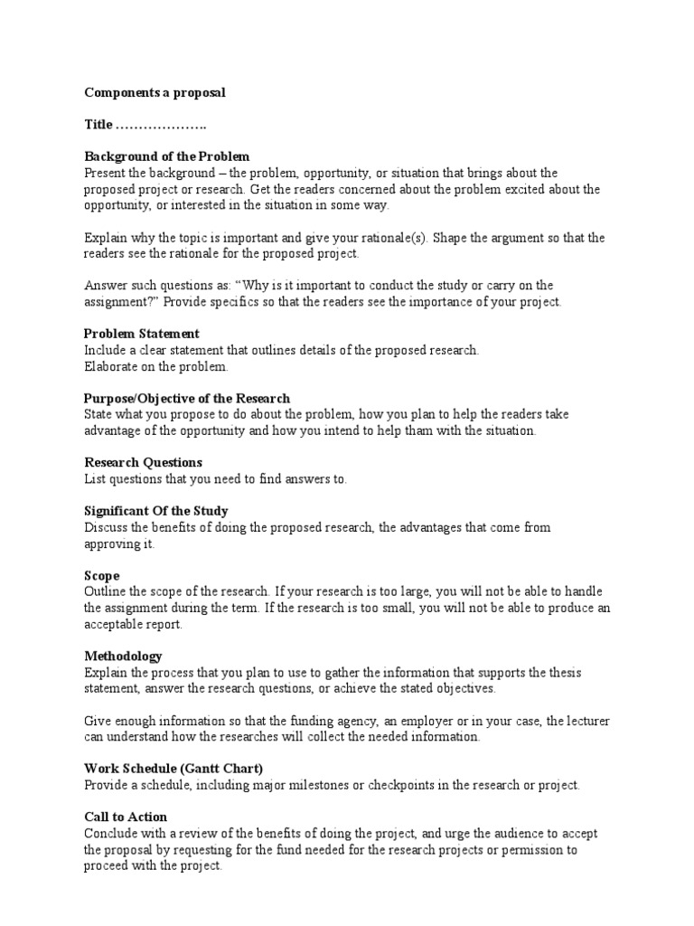 Proposal Writing Guide | PDF