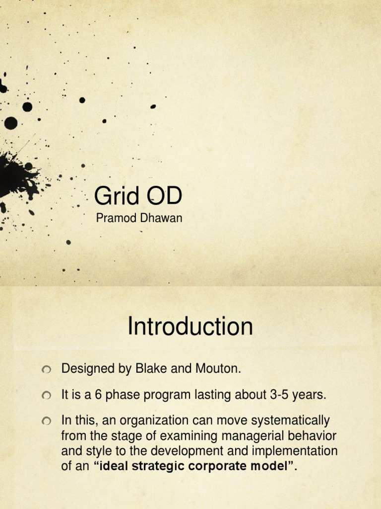 Grid OD: Pramod Dhawan | PDF | Strategic Management | Psychology
