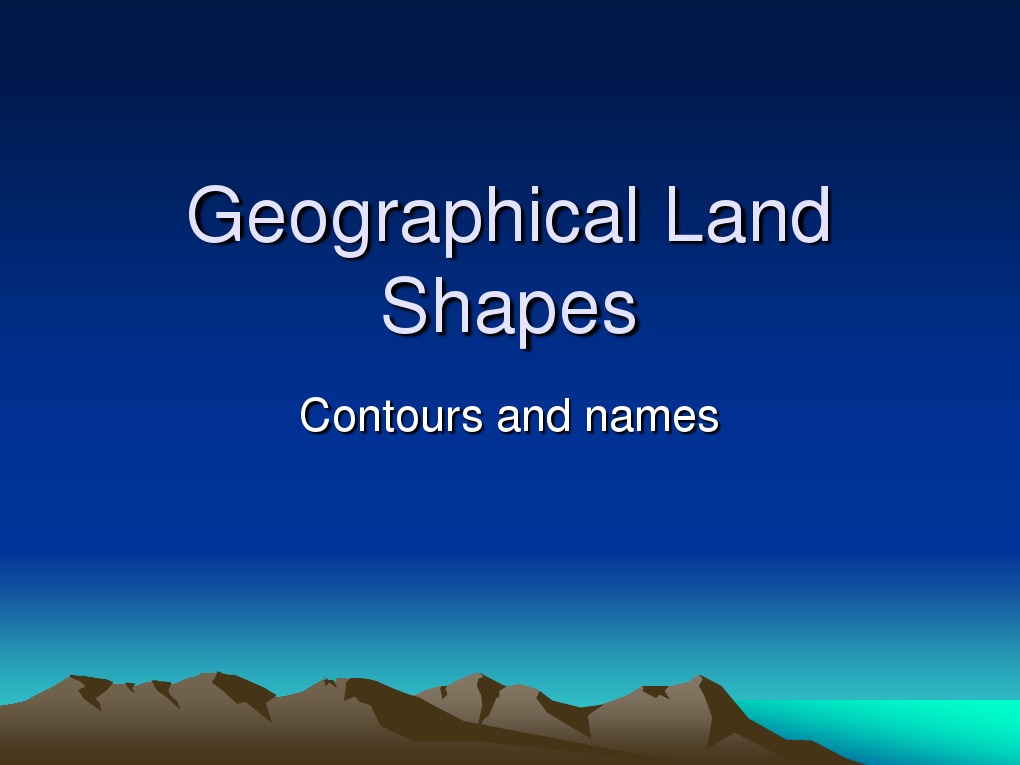 Geographical Land Shapes | PDF