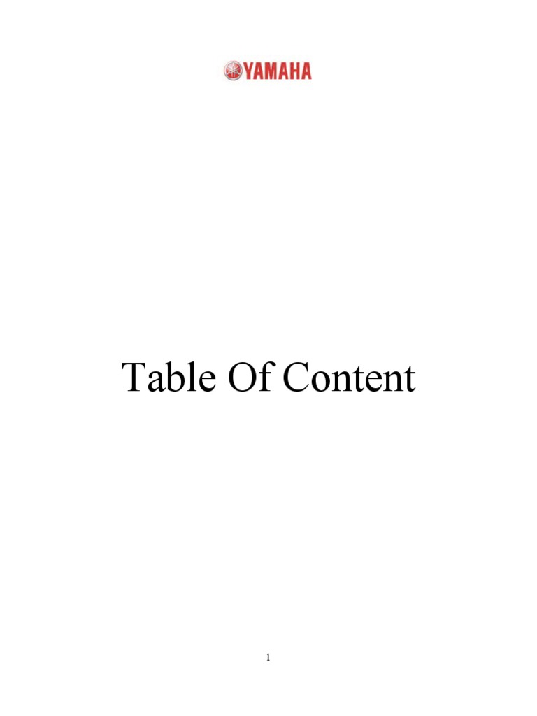 Yamaha Project | PDF | Motorcycle | Survey Methodology