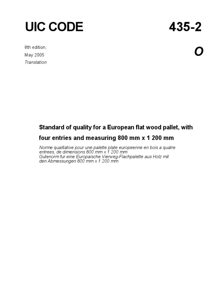 Uic 435-2 | PDF | Wood | Lumber