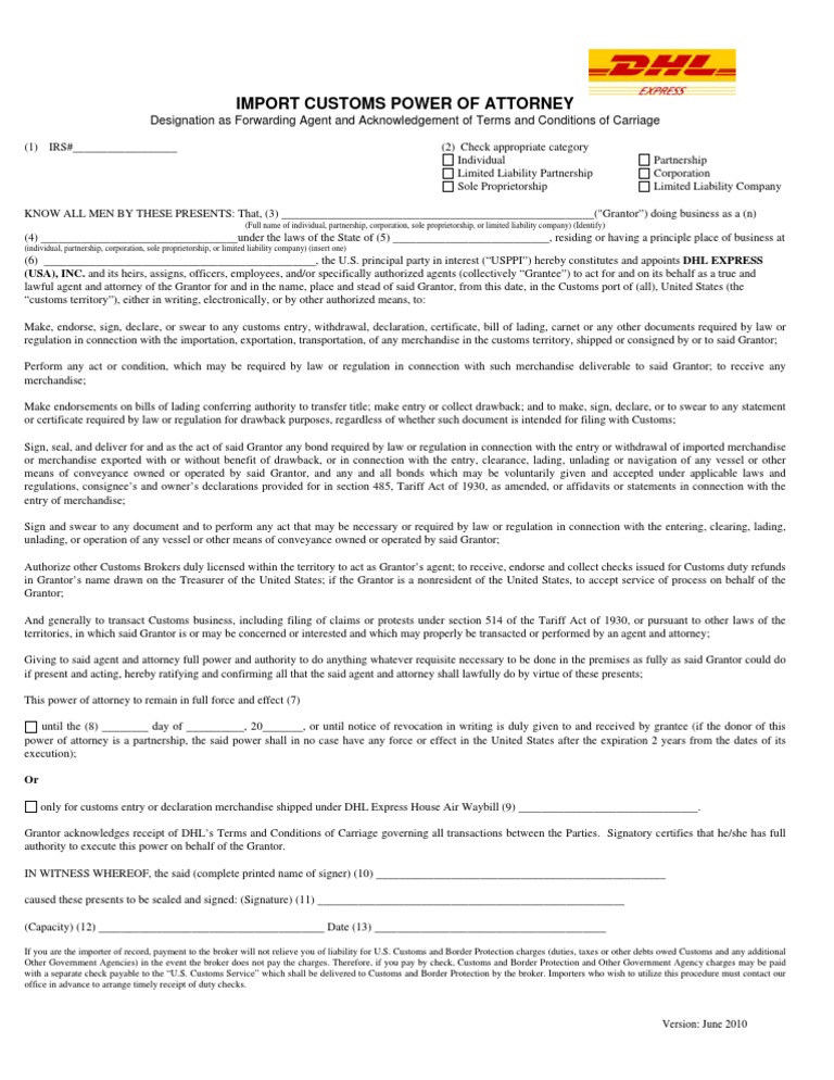 POA Fall 2010 | PDF | Power Of Attorney | Law Of Agency