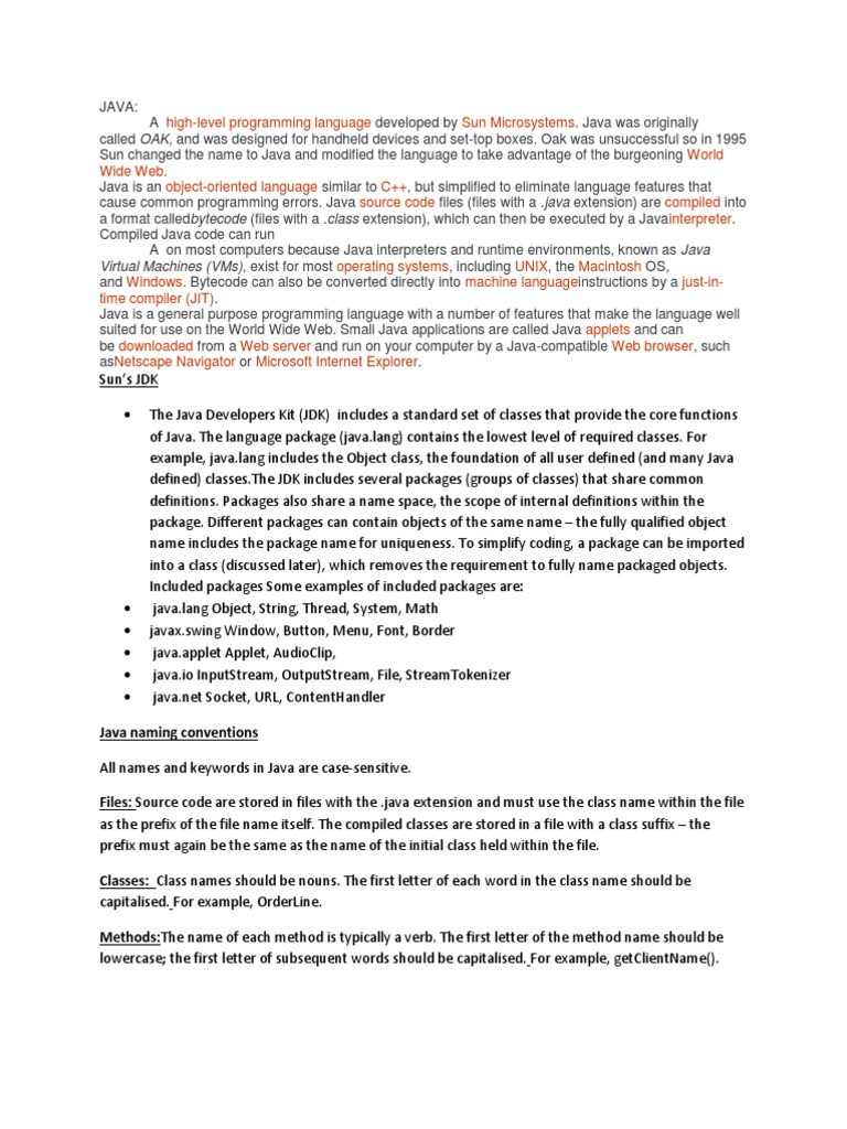Virtual Machines Vms Exist For Most Pdf Java Programming Language Class Computer