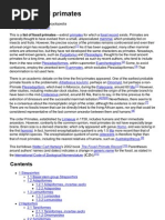 Primate Taxonomy and Classification Chart | PDF | Monkey | Ape
