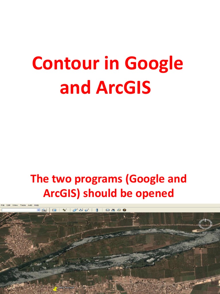 Google Earth Contours to ArcGIS Guide | PDF | Arc Gis | Contour Line