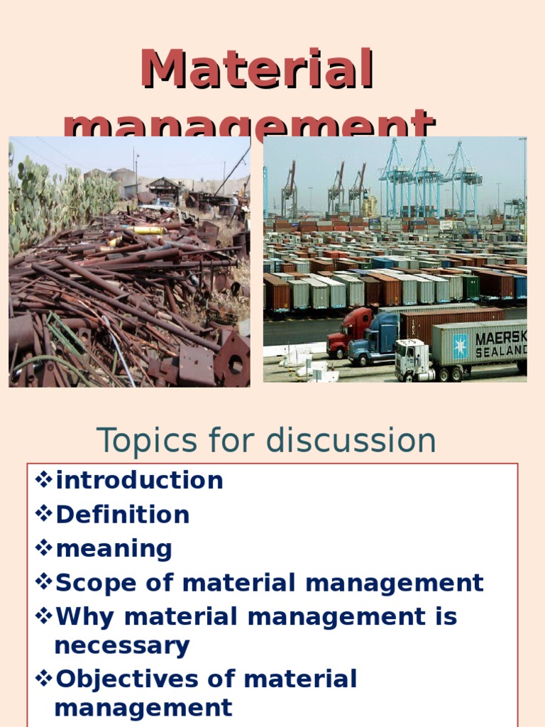 Material Management | PDF | Inventory | Logistics