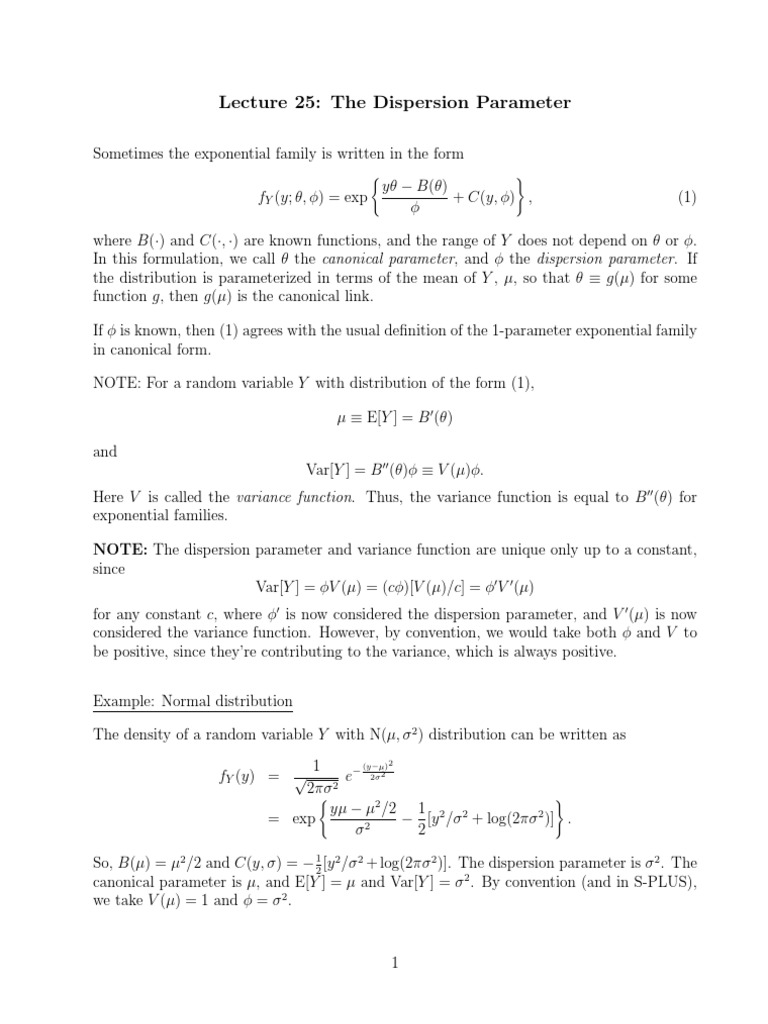 Exponential Family GLM | PDF | Poisson Distribution | Teaching Mathematics