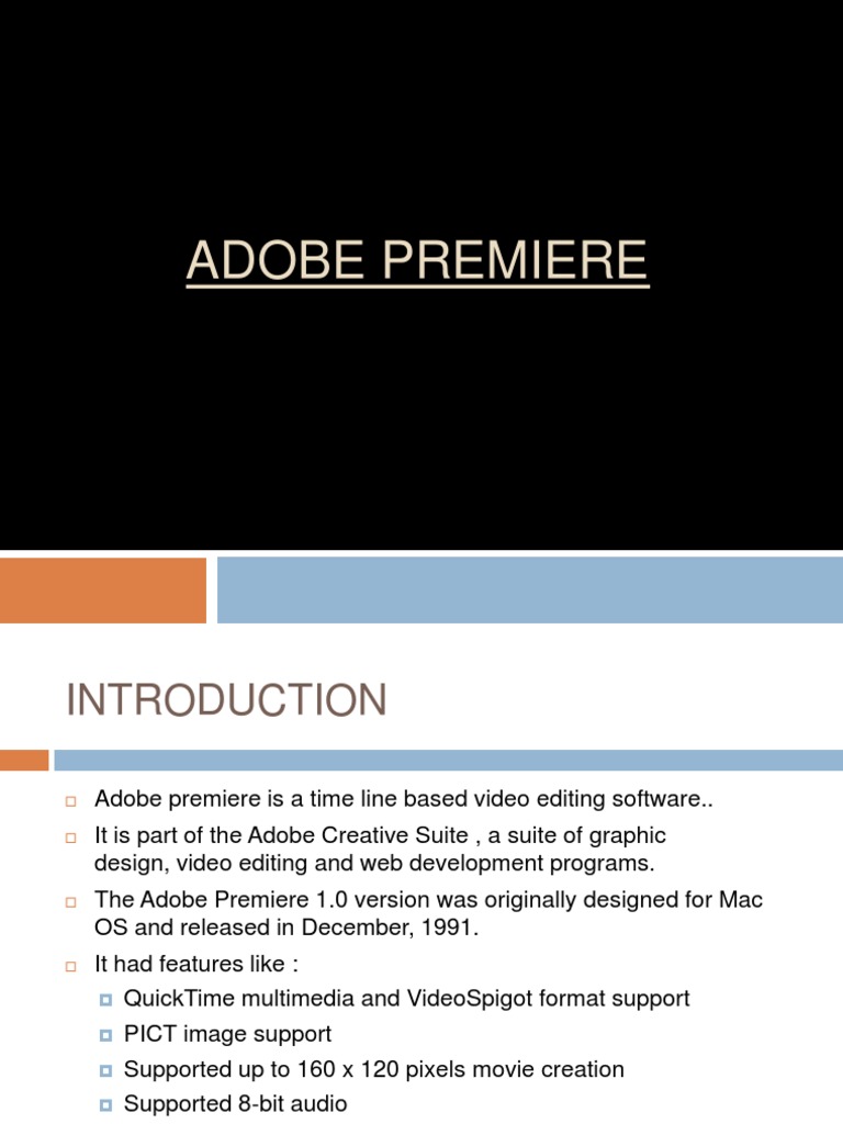 Adobe Premiere | PDF