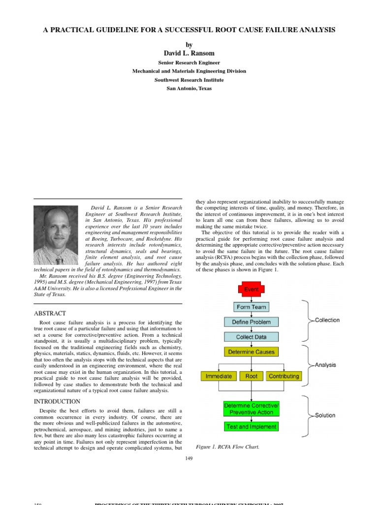 A Practical Guideline For A Successful Root Cause Failure Analysis | PDF | Causality ...