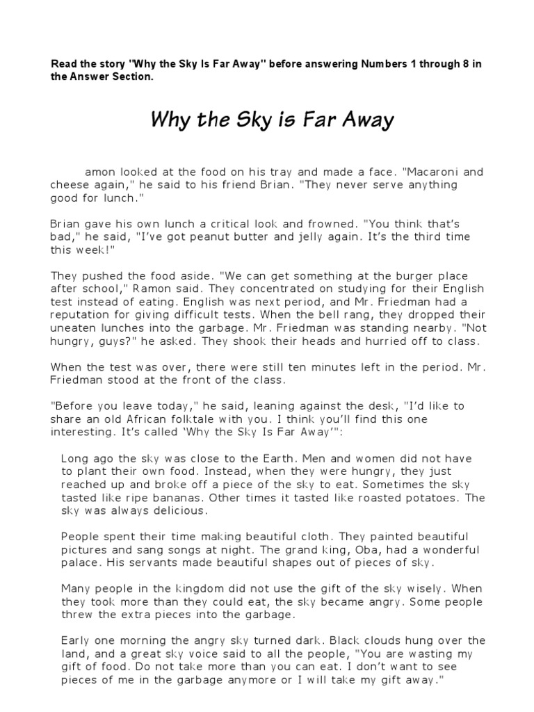 Why The Sky Is Far Away | PDF | Mystery, Thriller & Crime Fiction