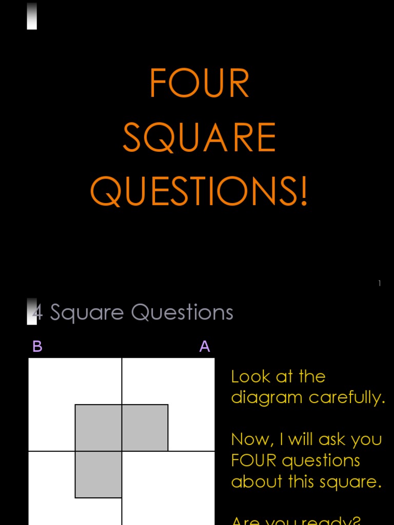 Four Square Questions! | PDF | Home & Garden