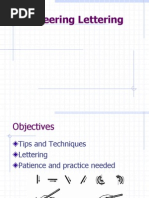 Engineering Lettering Guide | PDF | Pencil | Drawing