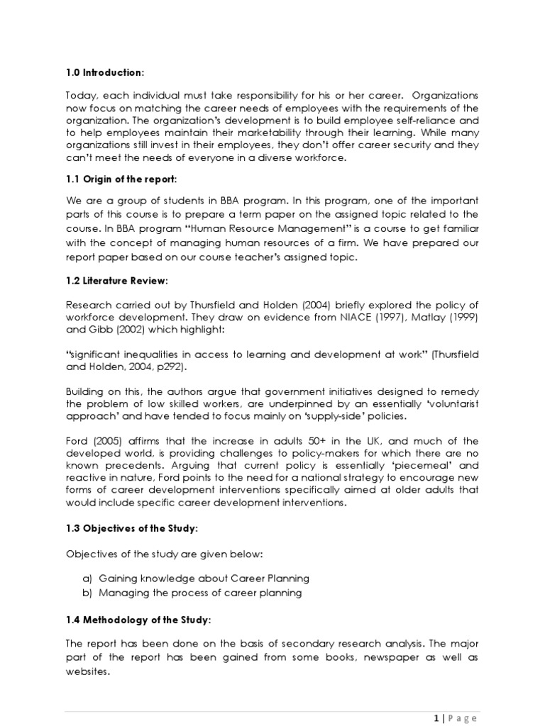 Career Development | PDF | Mentorship | Goal